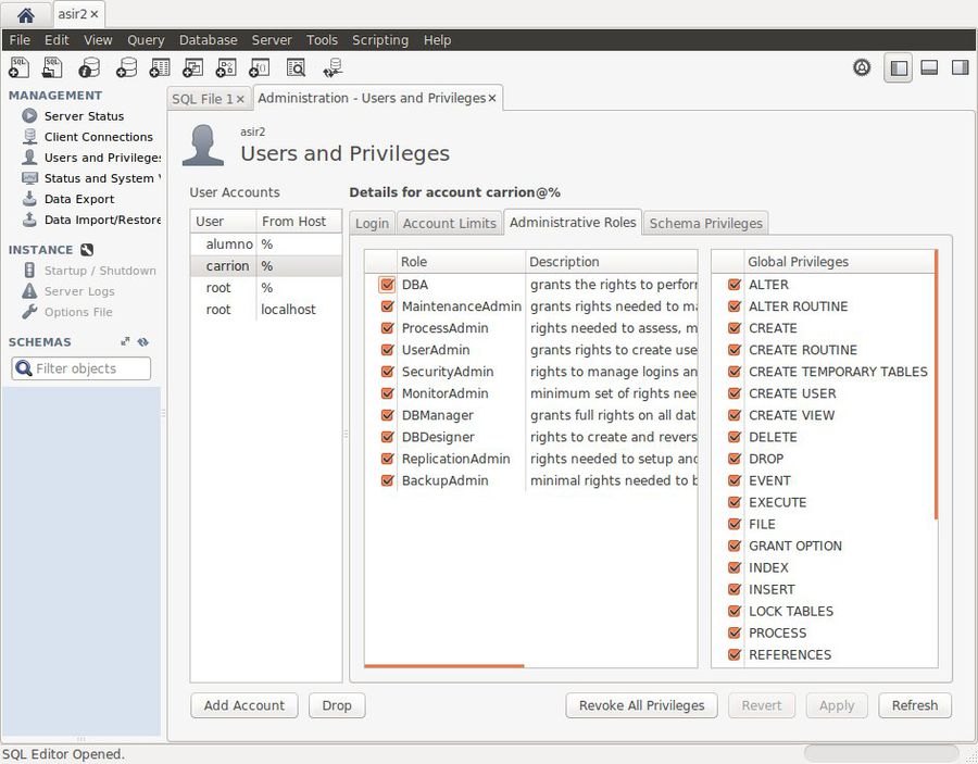Acceso Bases De Datos Do Alumnado Ms Sql Server Mysql Postgresql E Mongodb Guía E Titoriais